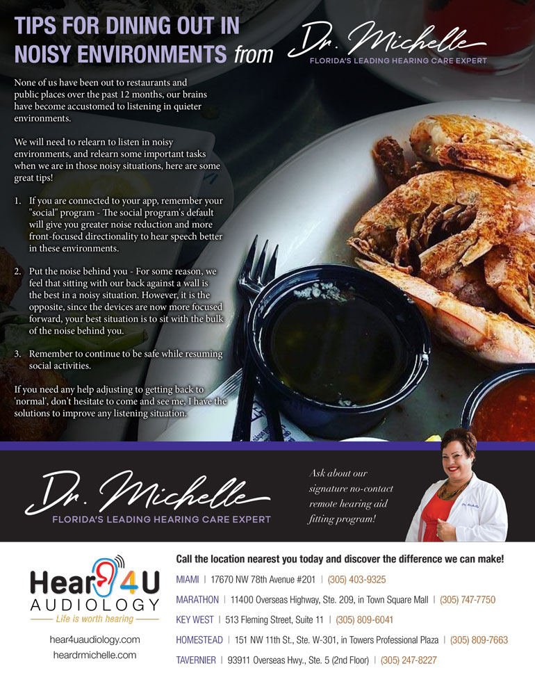 Tips for dining out in noisy environments - Hear 4 U Audiology